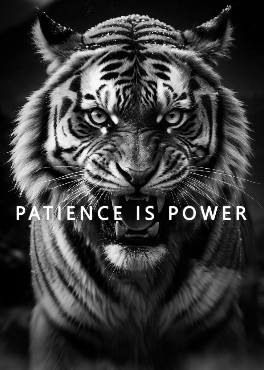 'tiger motivational success' Poster, picture, metal print, paint by mk ...