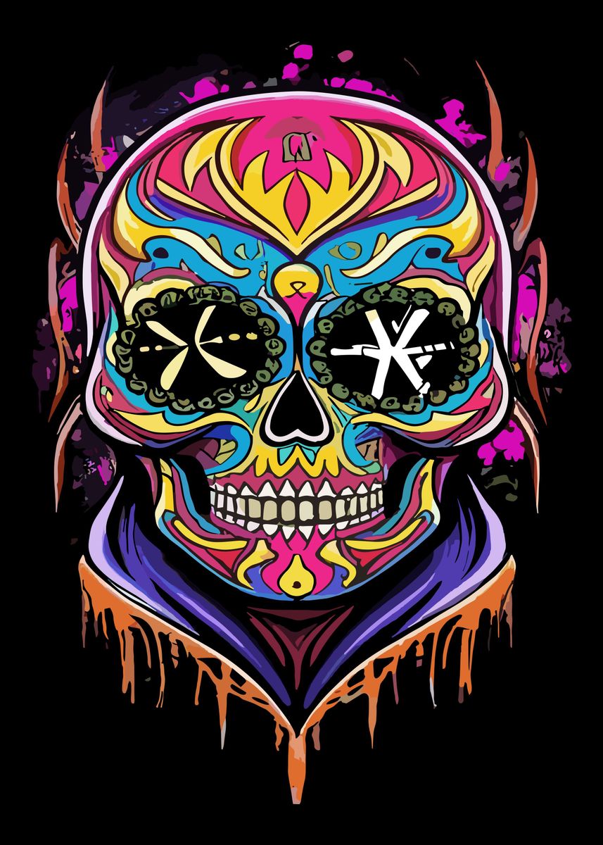 'Freaky Skeleton ' Poster, picture, metal print, paint by Fahad Ahmed ...