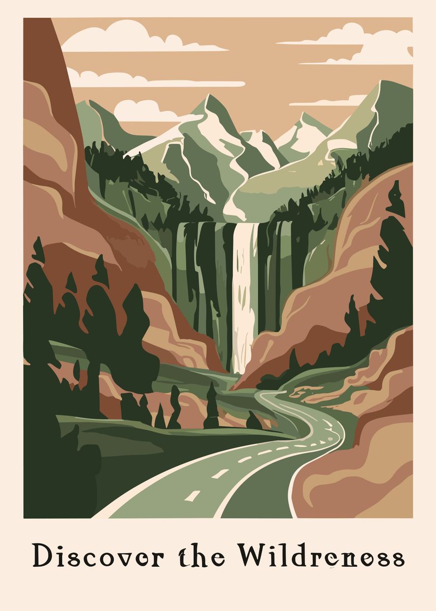 'Discover the Wilderness' Poster, picture, metal print, paint by Fahad ...