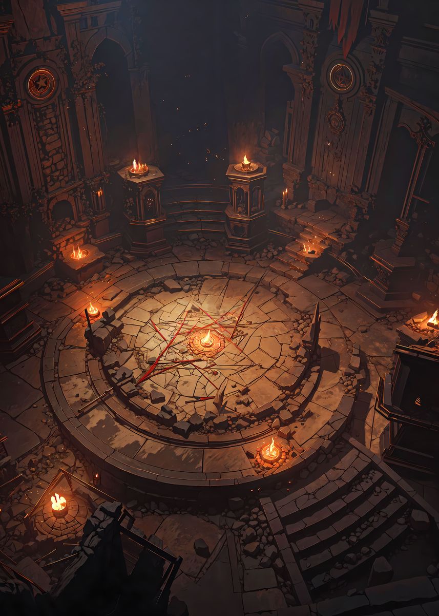 'Burried Crypt' Poster, picture, metal print, paint by SideygitArt ...