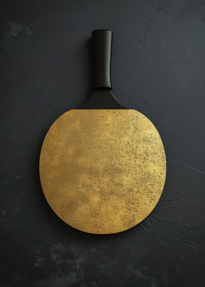 'Paddle 3D Dark Gold' Poster, picture, metal print, paint by Morgan Yon ...