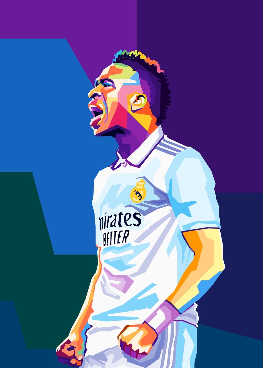 'Viny Jr Wpap Pop Art' Poster, picture, metal print, paint by Zeet Art ...