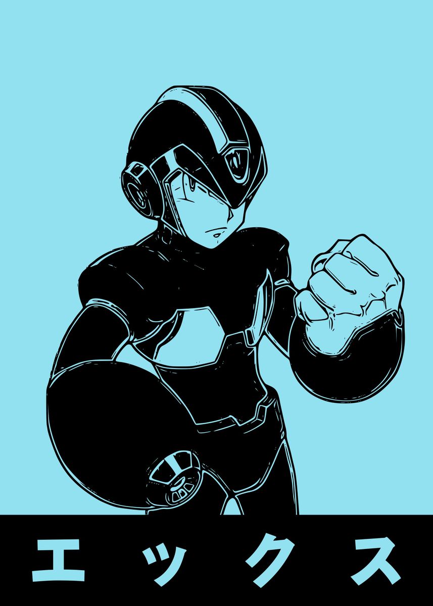 'Mega Man X' Poster, picture, metal print, paint by Ahmad Zaki Ramadhan ...