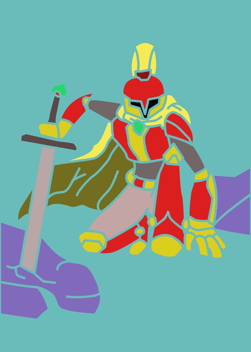 'toy knight' Poster, picture, metal print, paint by Lindorf Temotio ...