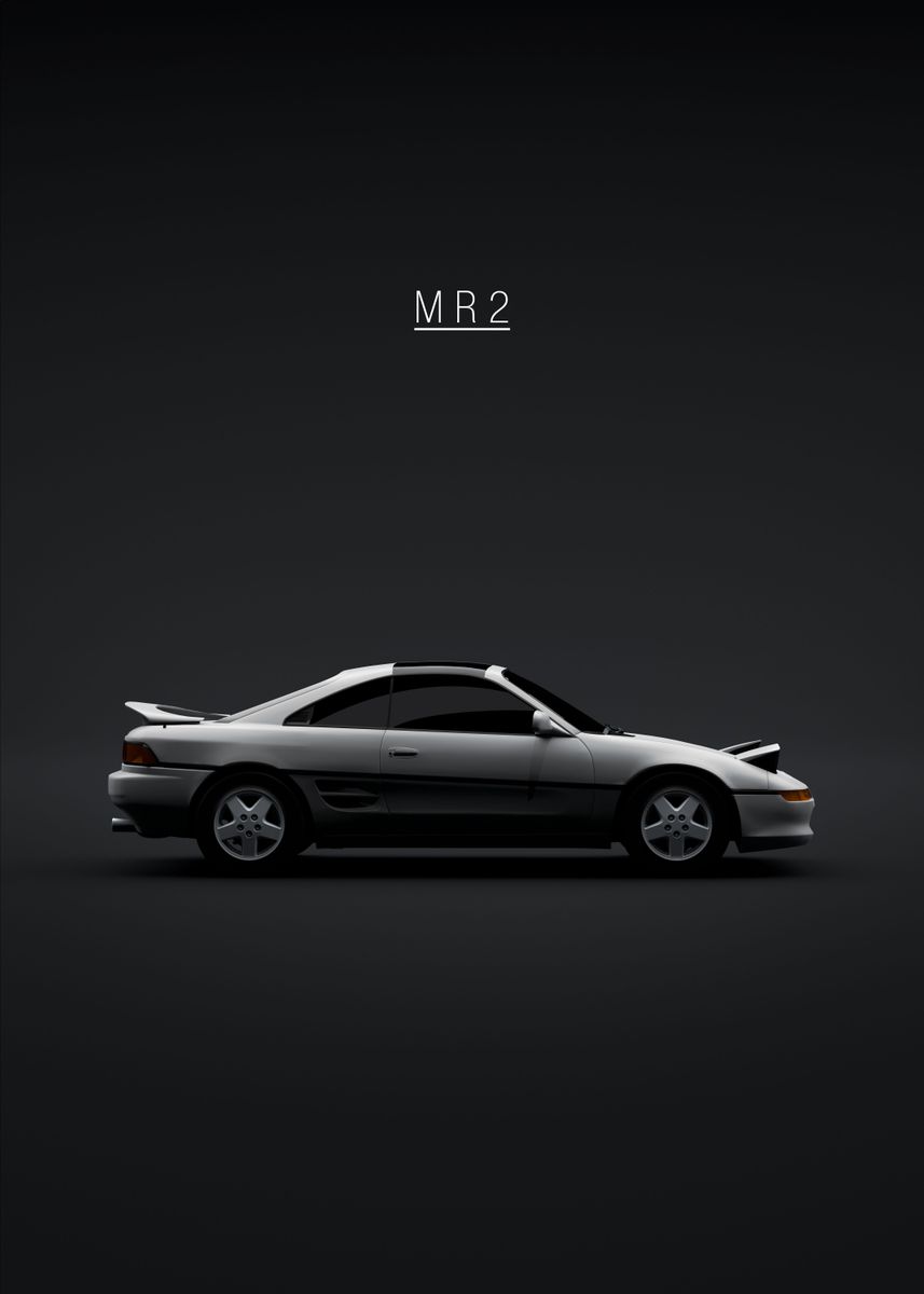 '1995 Toyota MR2 GT SW20' Poster, picture, metal print, paint by 21 MXM | Displate