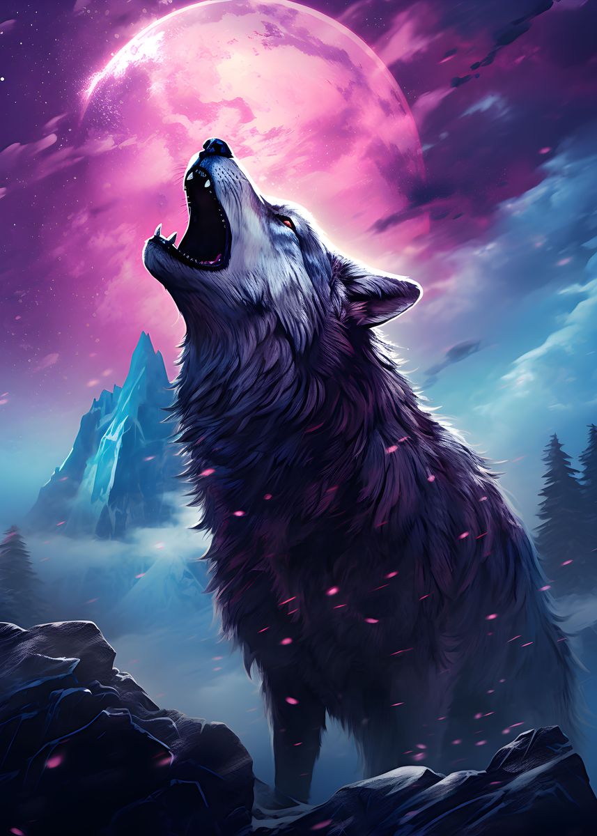 'Wolf Fantasy Art' Poster, picture, metal print, paint by Yusef md ...