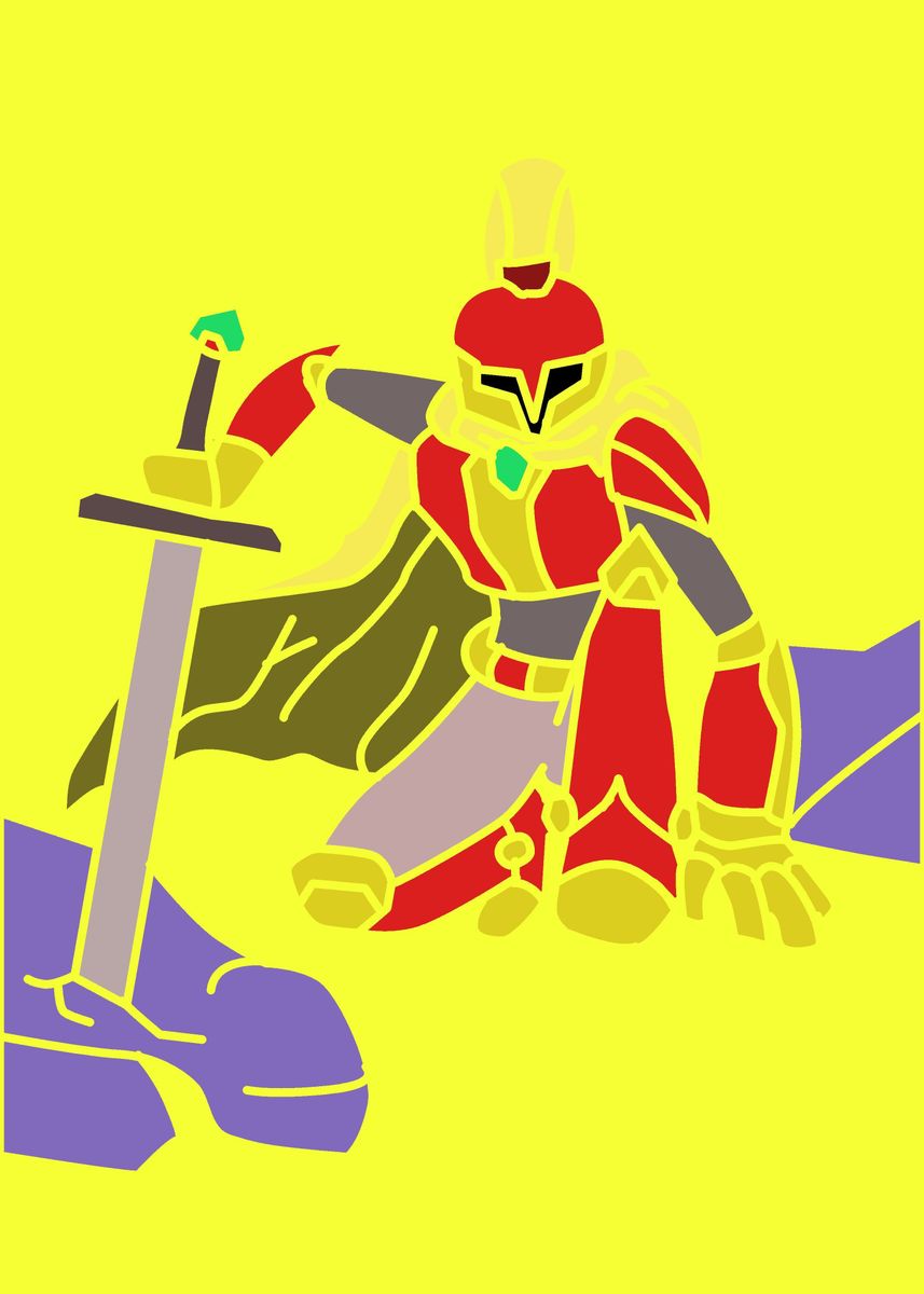 'toy knight' Poster, picture, metal print, paint by Lindorf Temotio ...