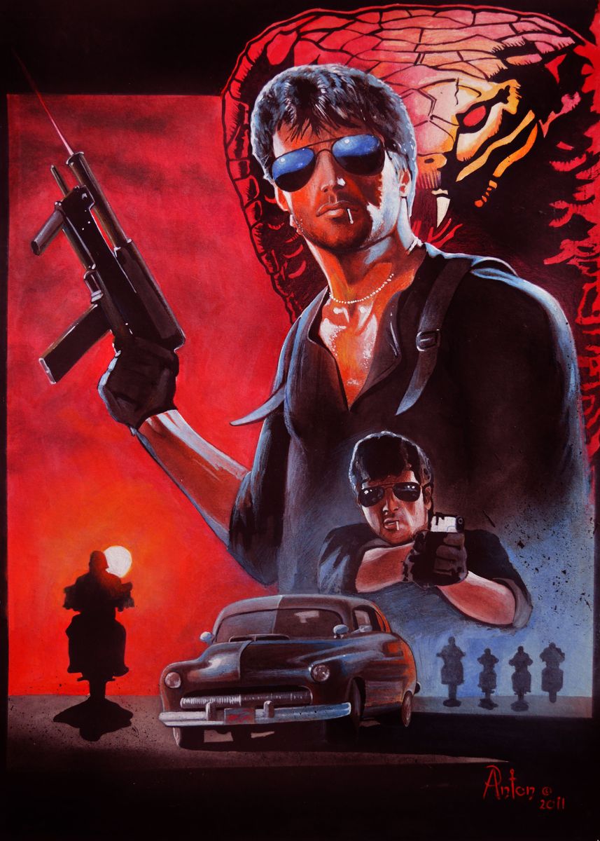 'Cobra' Poster, picture, metal print, paint by Anton Art | Displate