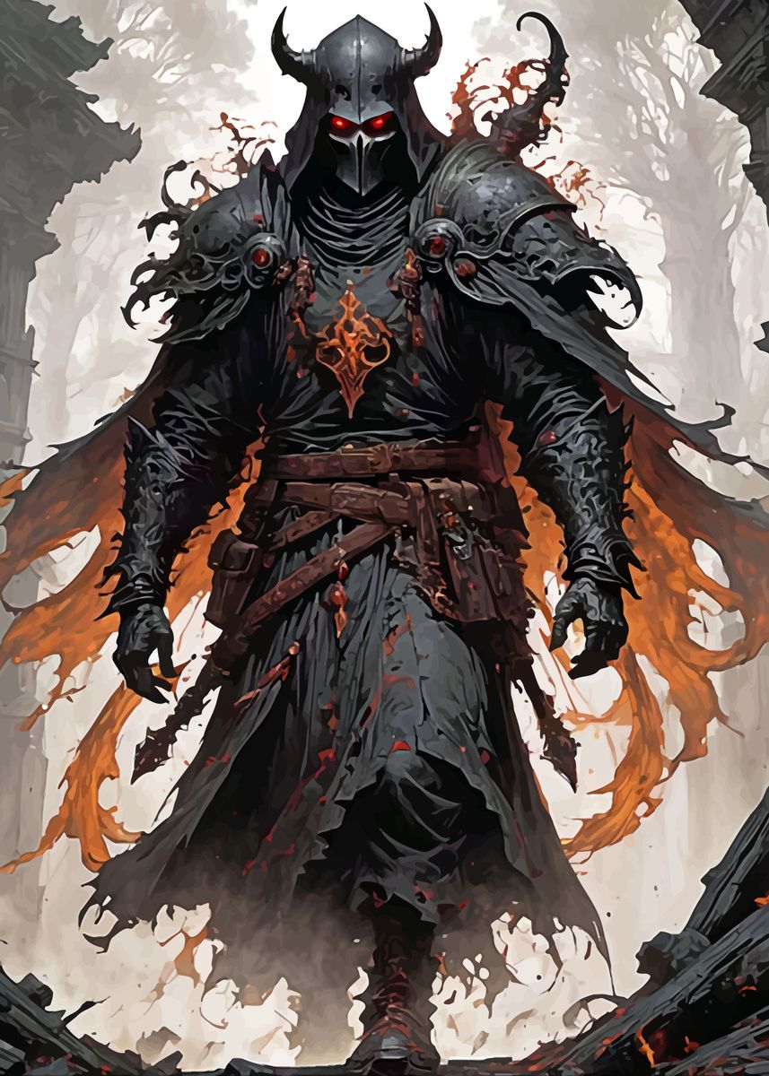 'Horned Ghost' Poster, picture, metal print, paint by mystore for ...