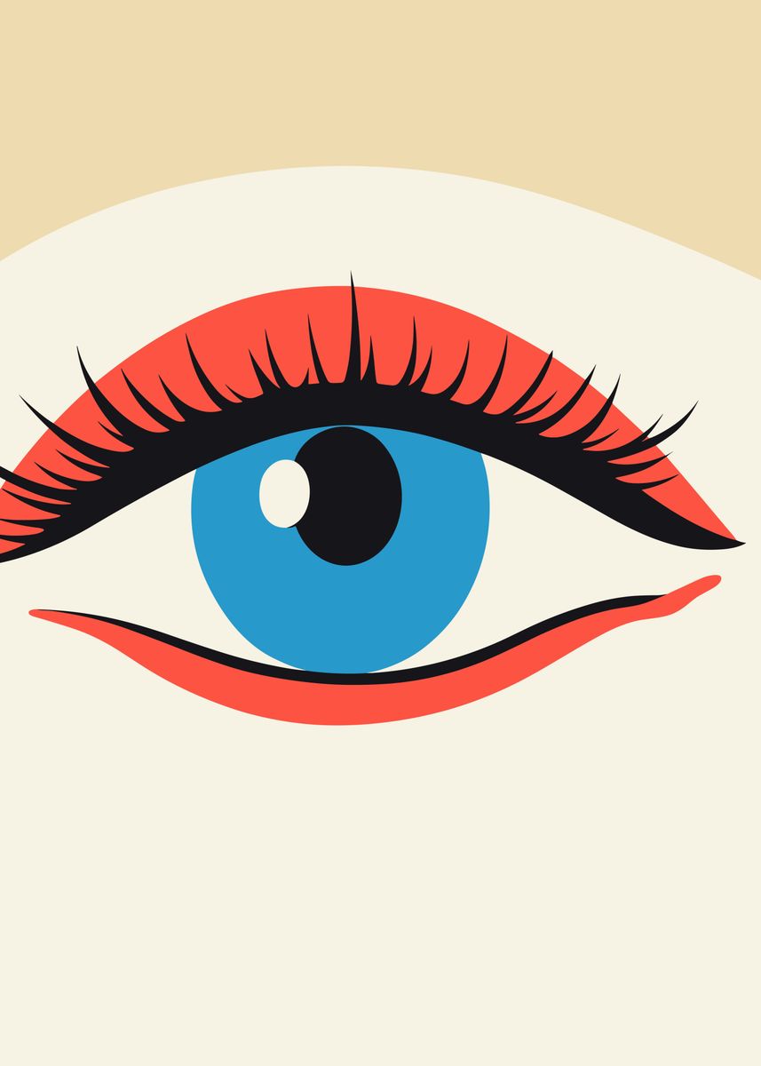 'Modern Eye Illustration ' Poster, picture, metal print, paint by ...