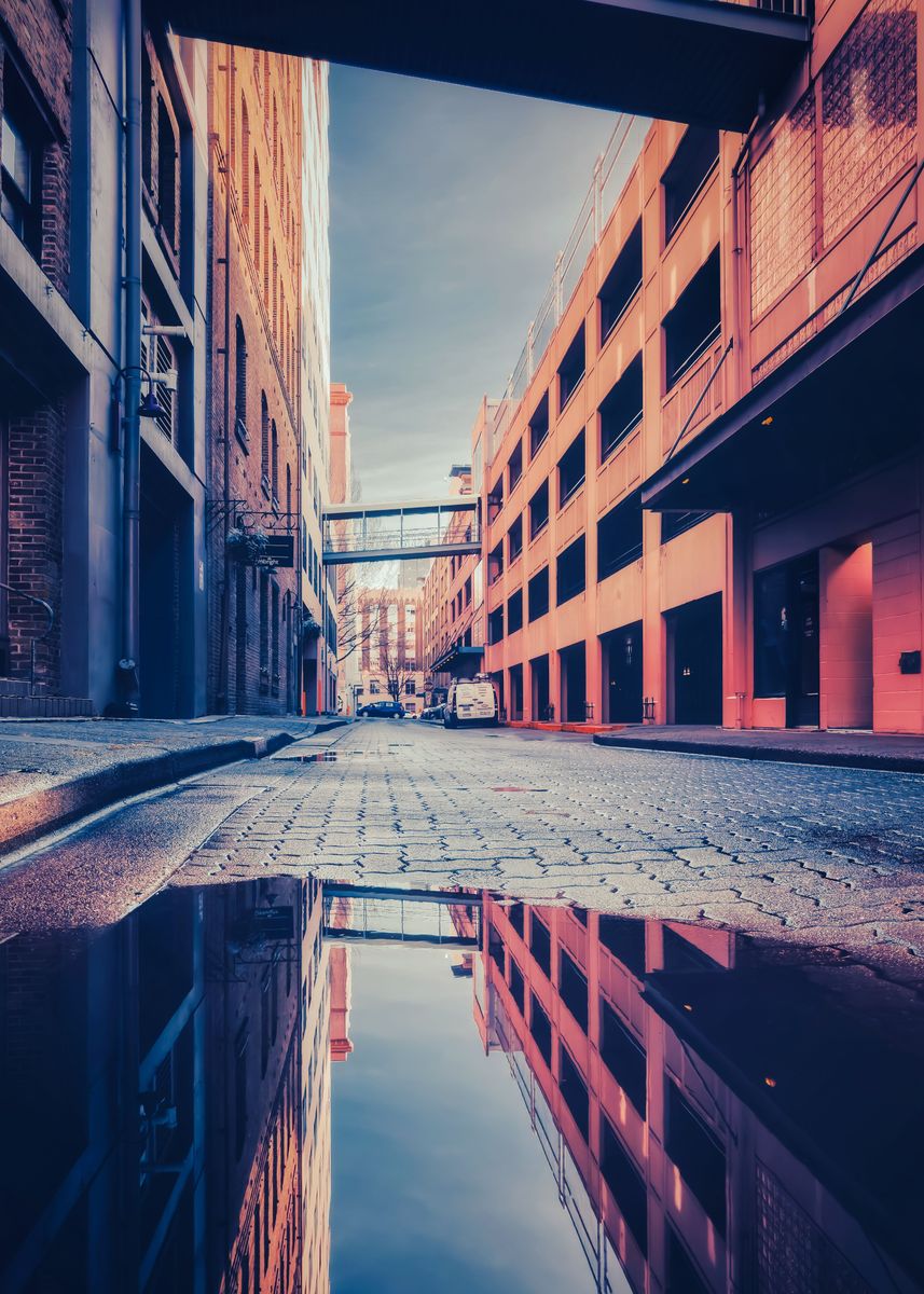 'The Alley' Poster, picture, metal print, paint by Jonathan Nguyen ...