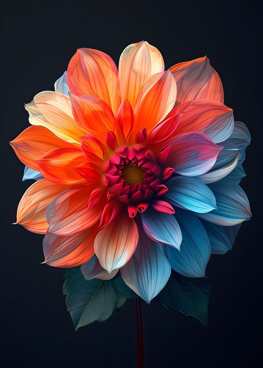 'Vintage Multicolor Floral ' Poster, picture, metal print, paint by ...