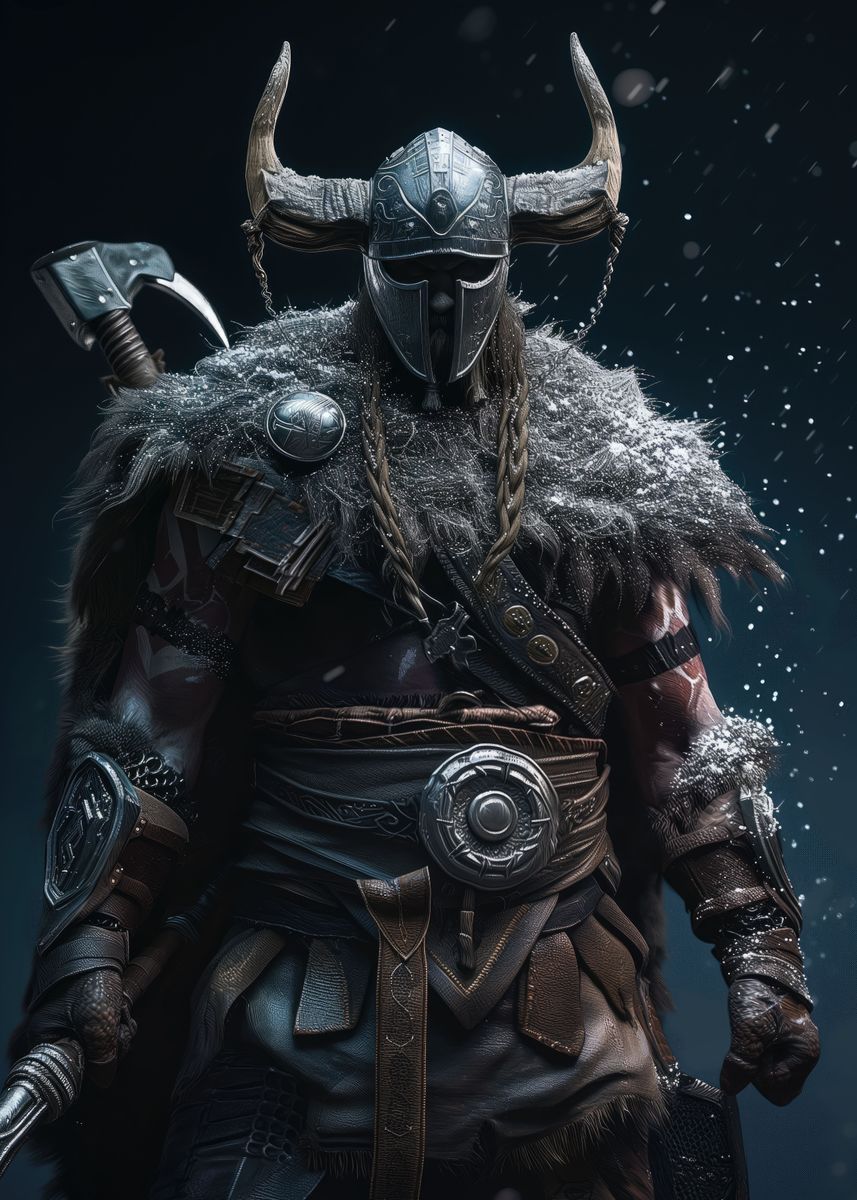 'Epic Viking Lord' Poster, picture, metal print, paint by Timmphy ...