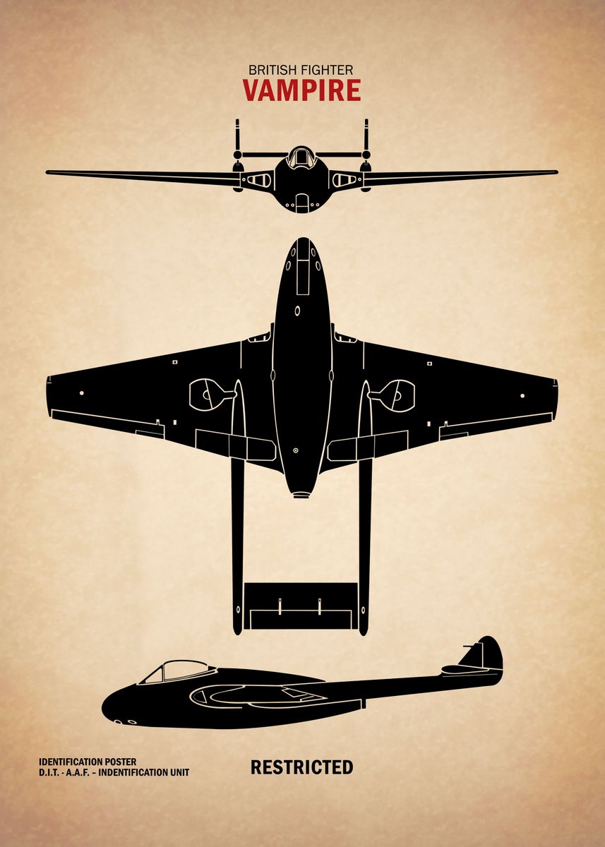 'Vampire Identification' Poster, picture, metal print, paint by ...