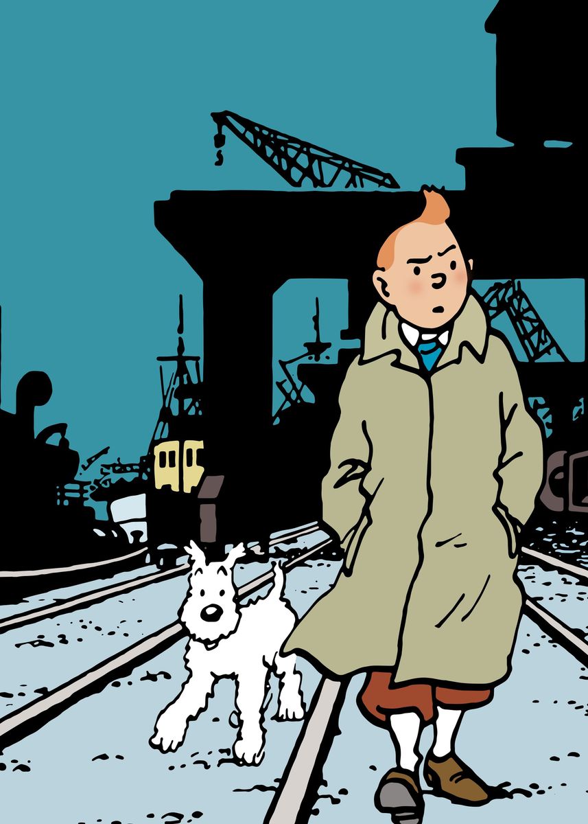 'tintin absolute' Poster, picture, metal print, paint by Olgan Riberra ...