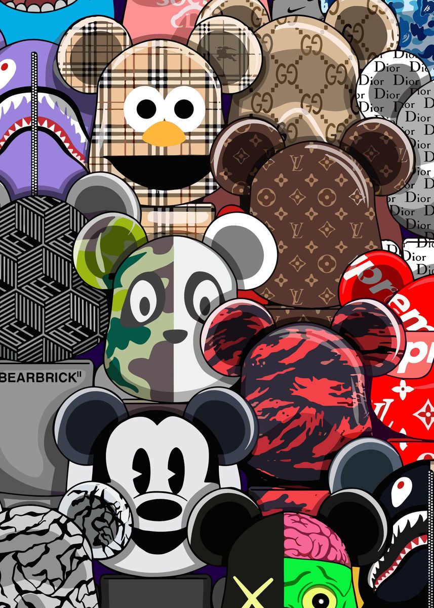 'Bear brick ' Poster, picture, metal print, paint by Antonio salvador ...