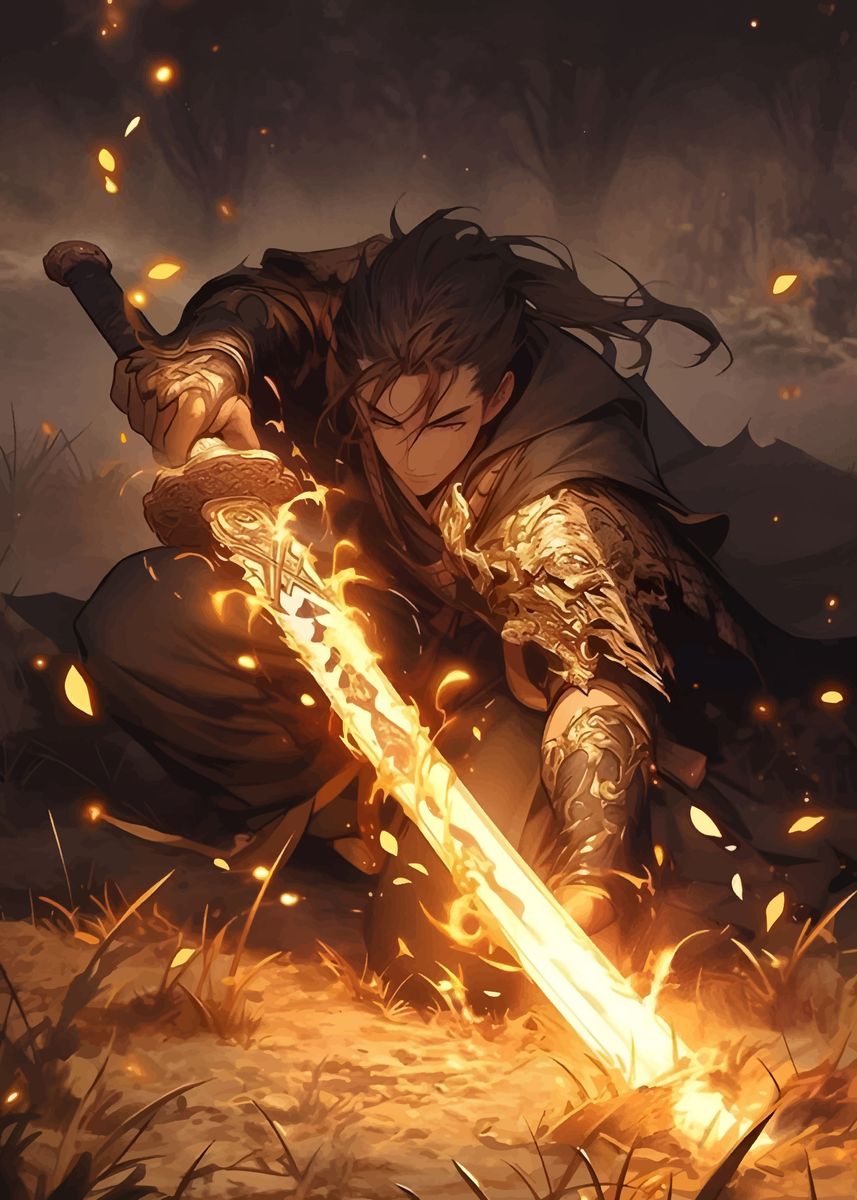 'Warrior Sword' Poster, picture, metal print, paint by best art | Displate