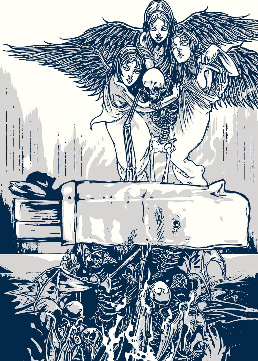 'immortality' Poster, picture, metal print, paint by supergaff | Displate