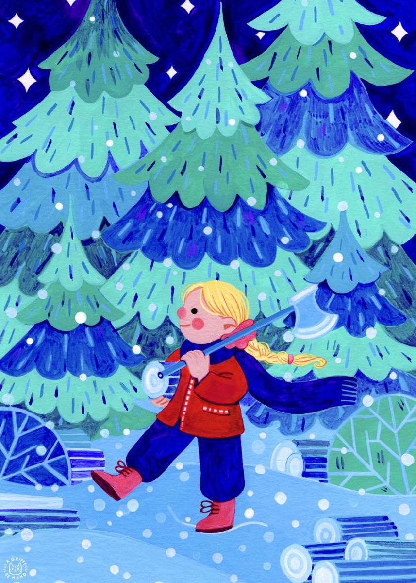 'The Log Hunter' Poster, picture, metal print, paint by LaGriffedeMaho ...