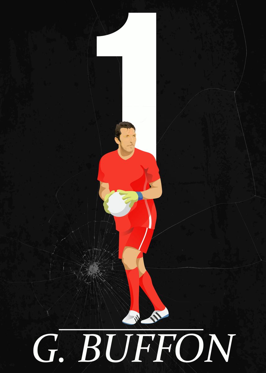 'Gianluigi Buffon' Poster, picture, metal print, paint by Buster Rameau ...