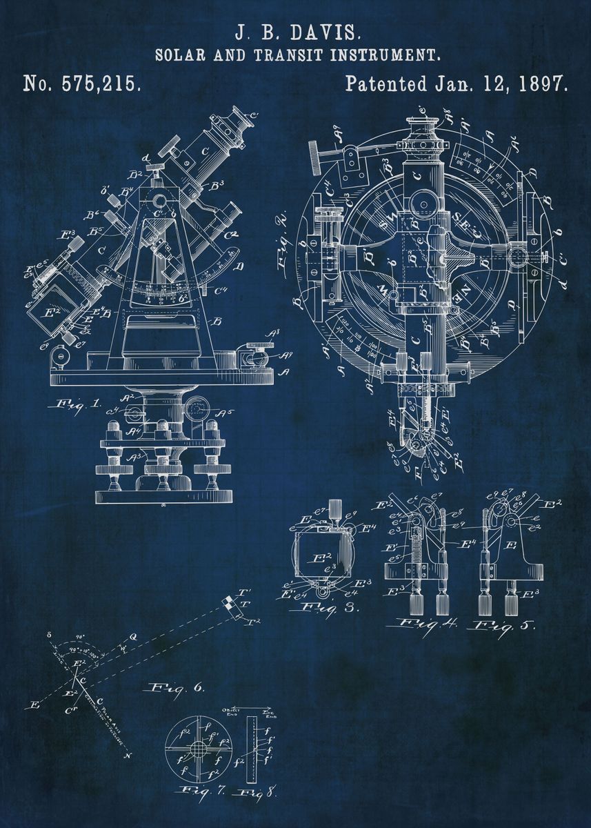 'Transit instrument 1897 pa' Poster, picture, metal print, paint by ...