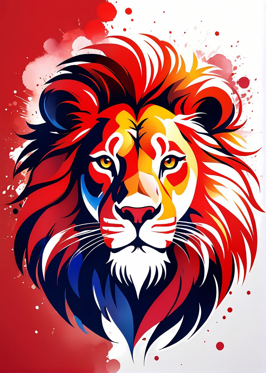 'Lion' Poster, picture, metal print, paint by Imagination Gallery ...