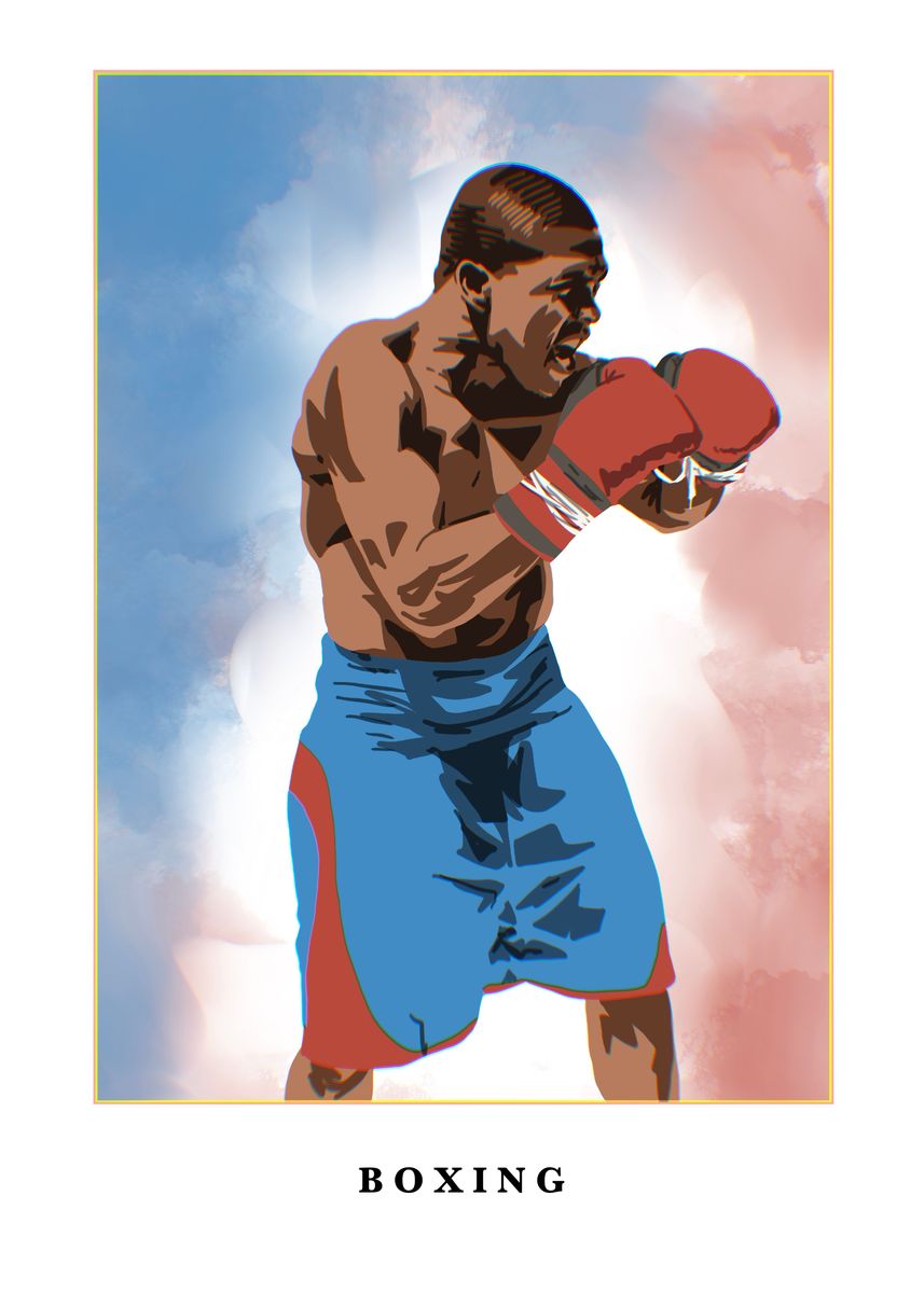 'boxing art' Poster, picture, metal print, paint by Mousely Mousely ...