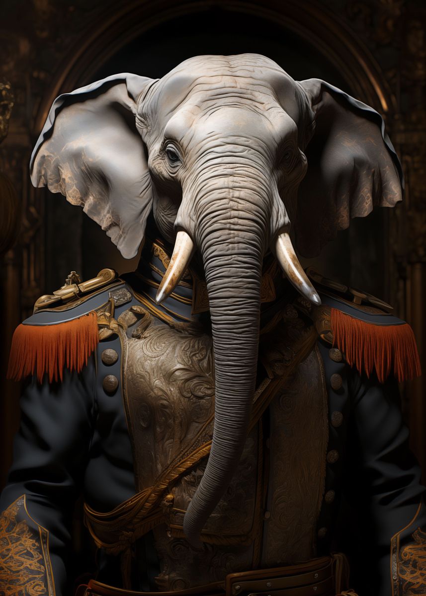 'Renaissance Elephant' Poster, picture, metal print, paint by Notorious ...
