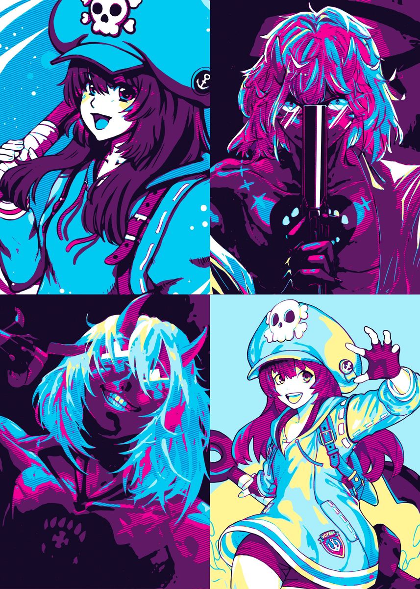 'Guilty Gear' Poster, picture, metal print, paint by Savika | Displate