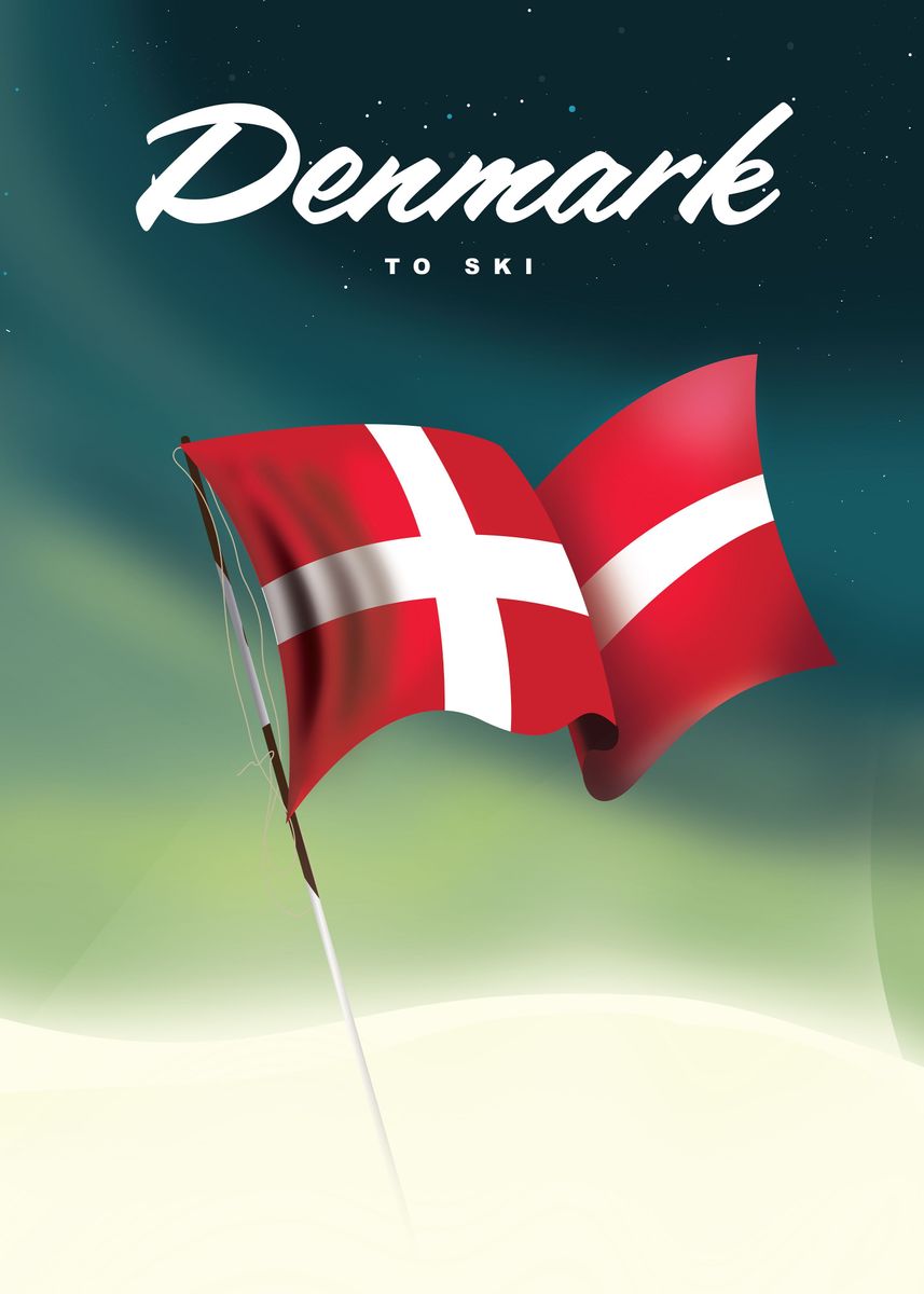 'Denmark' Poster, picture, metal print, paint by David Green | Displate