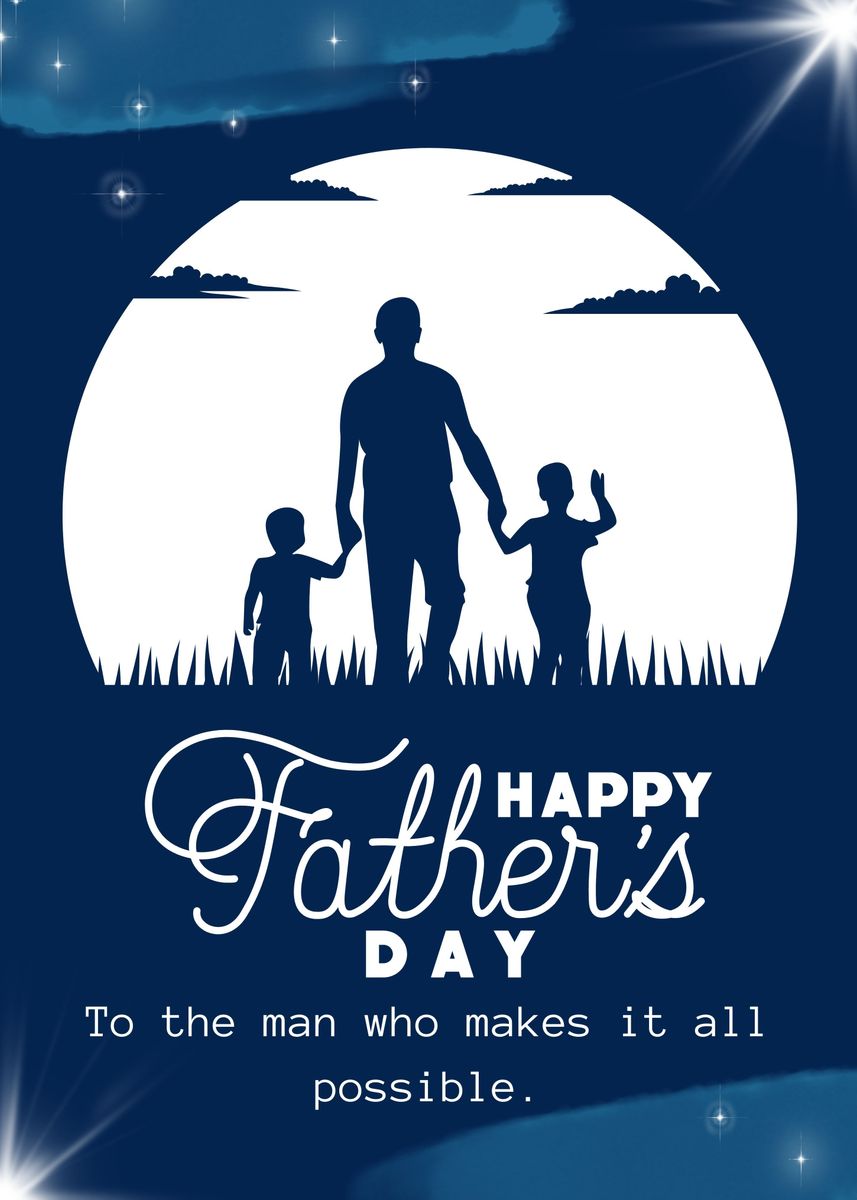 'Heartfelt Fathers Day ' Poster, picture, metal print, paint by AKAI AS ...