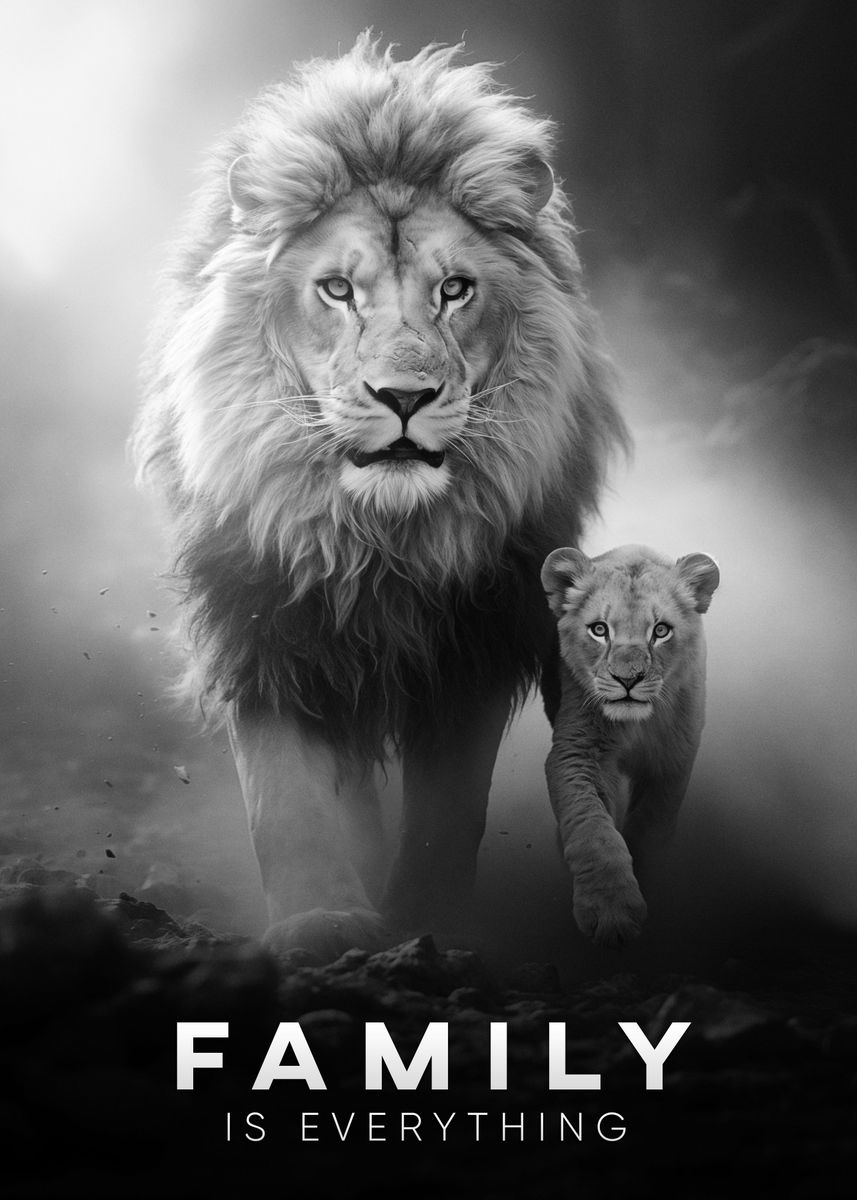 'Lion Quote Motivation' Poster, picture, metal print, paint by nogar007 ...