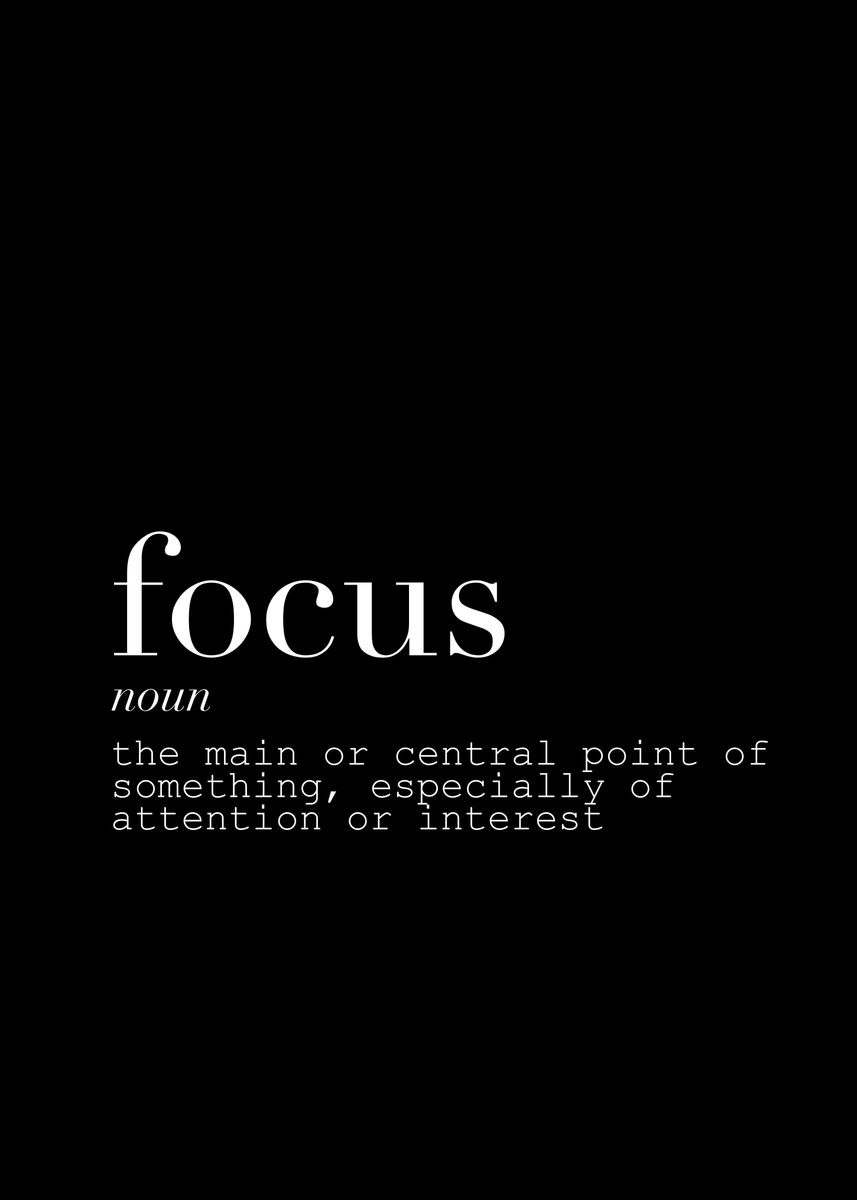 'Focus definition' Poster, picture, metal print, paint by Eduarda de ...