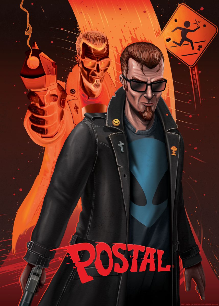 'POSTAL Dude FudgePack' Poster, picture, metal print, paint by Running ...