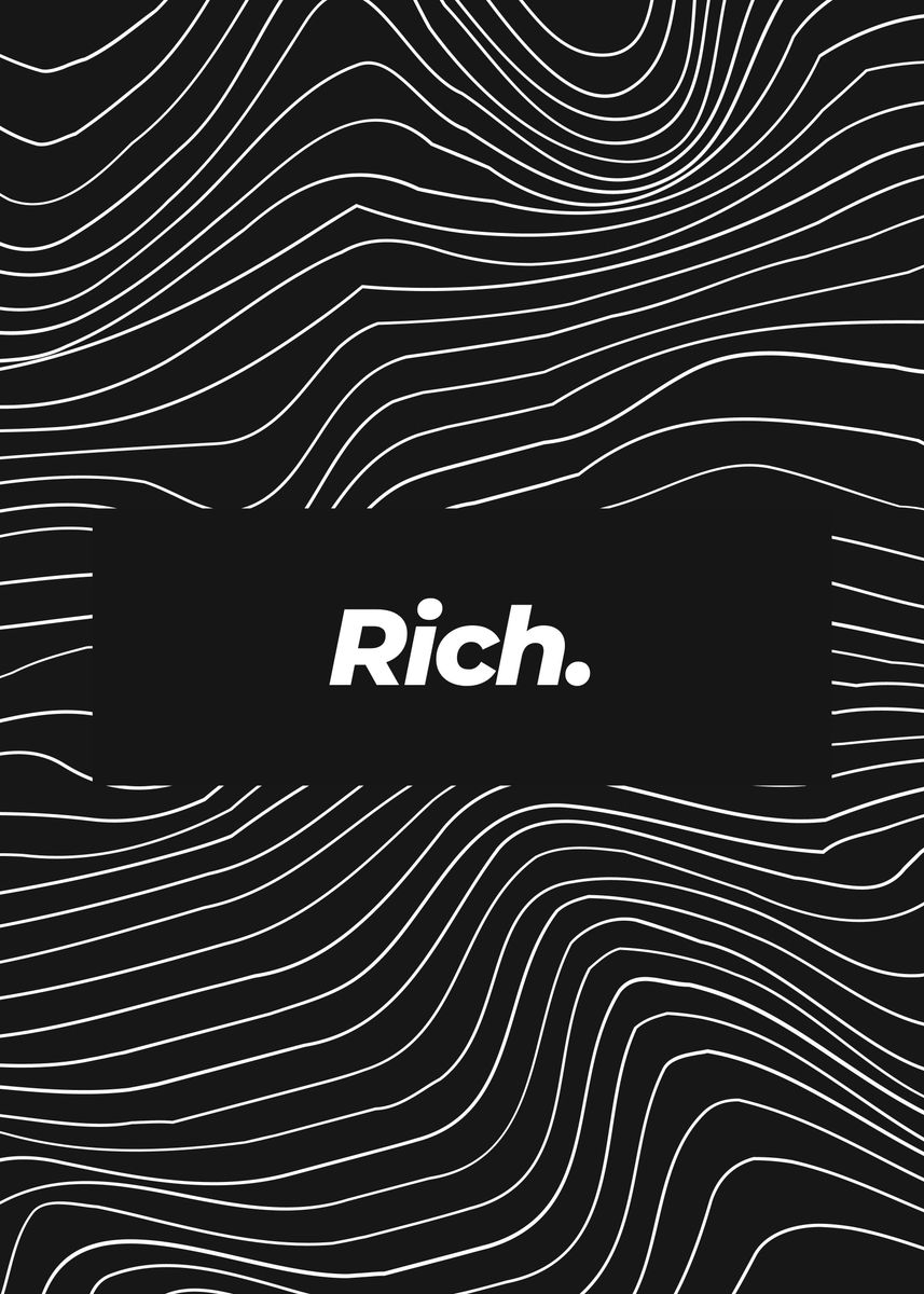 'Rich Typography' Poster, picture, metal print, paint by Wisnu Harjanta ...