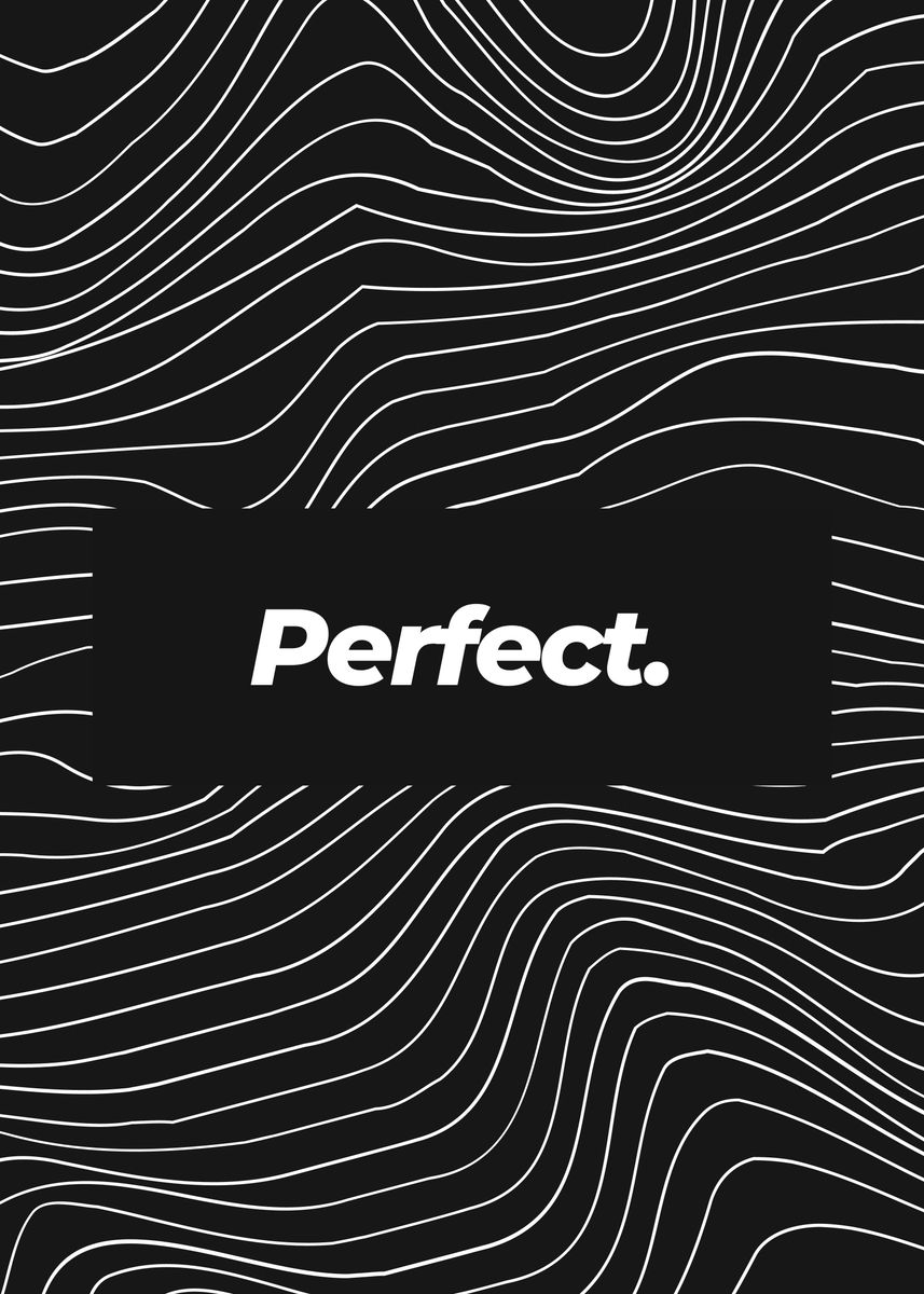 'Perfect Typography' Poster, picture, metal print, paint by Wisnu ...