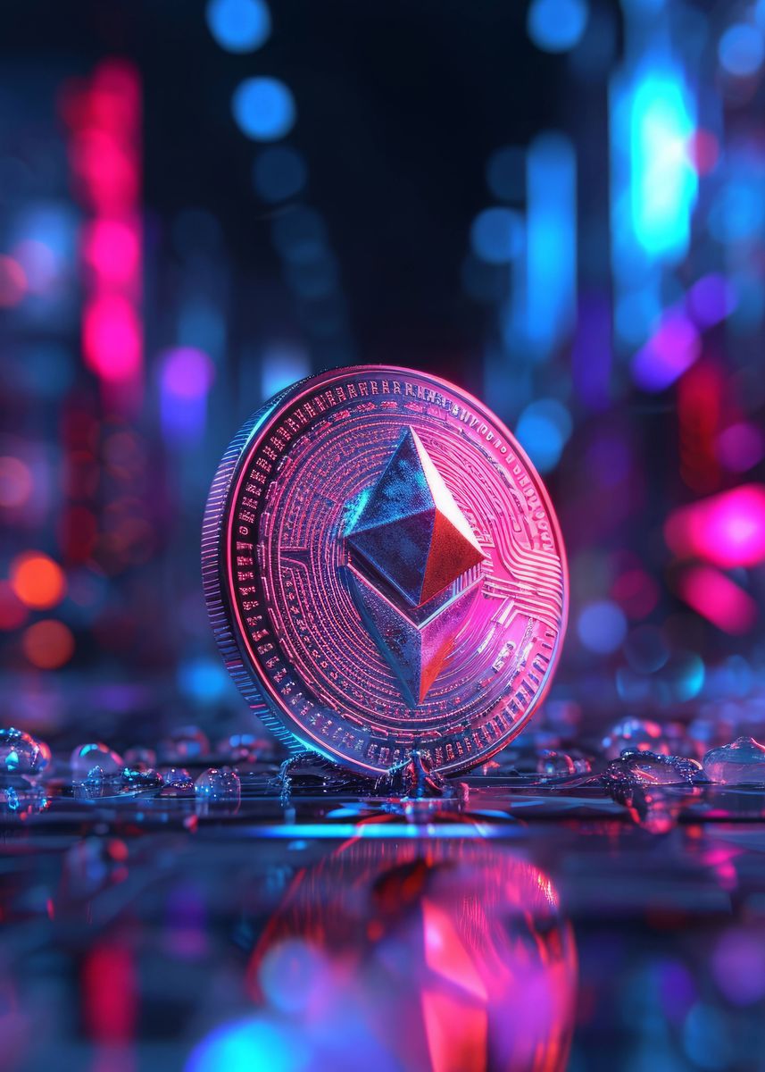 'Etherium Coin Aesthetic' Poster, picture, metal print, paint by Adam ...