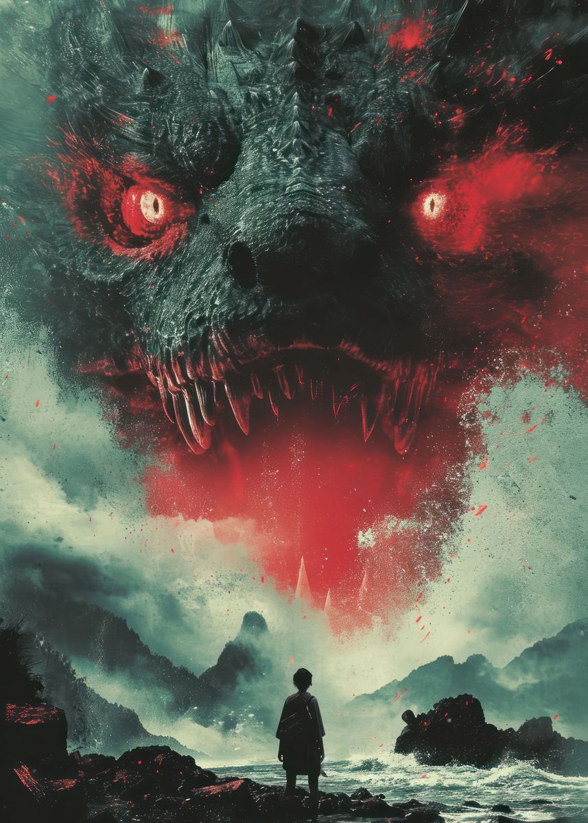 'Behemoth Gaze' Poster, picture, metal print, paint by jodotodesign ...