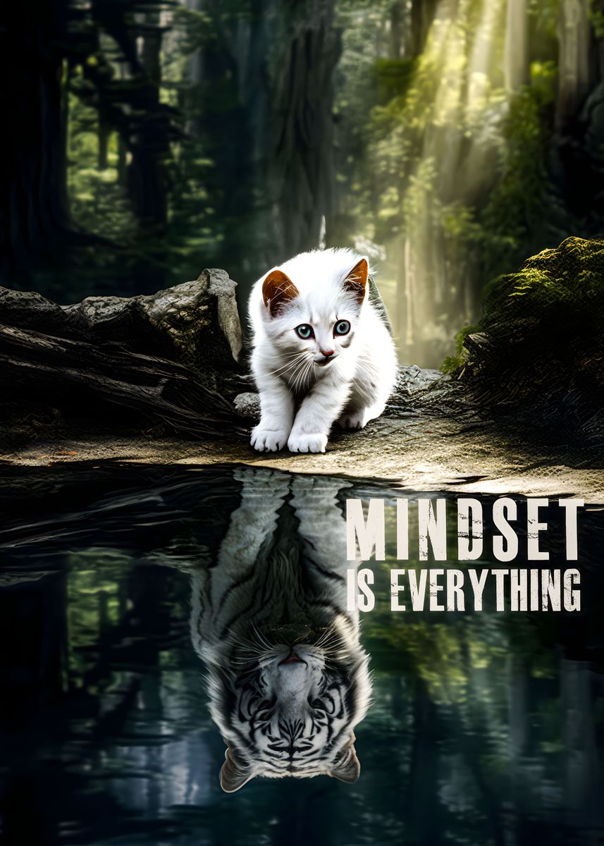 'Mindset is Everything' Poster, picture, metal print, paint by Creative ...