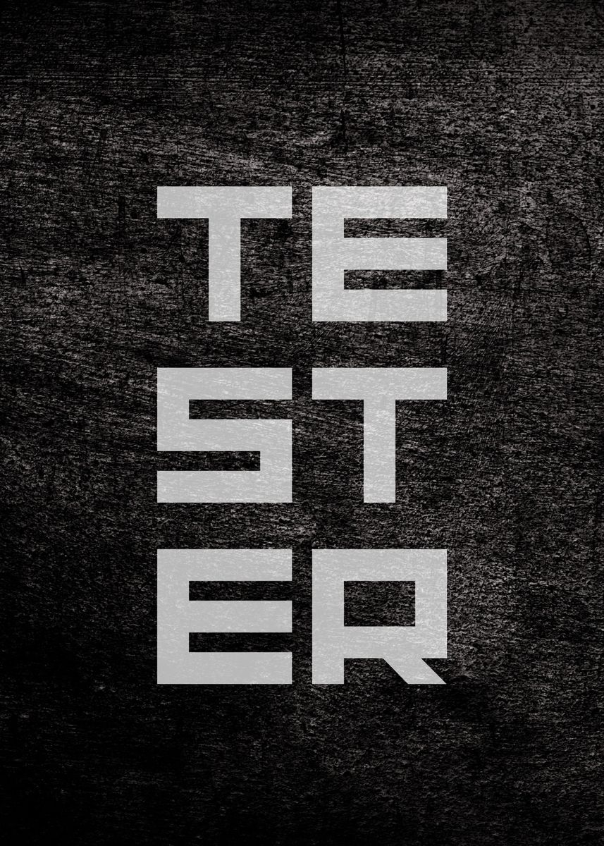 'Tester' Poster, picture, metal print, paint by Wisnu Harjanta | Displate