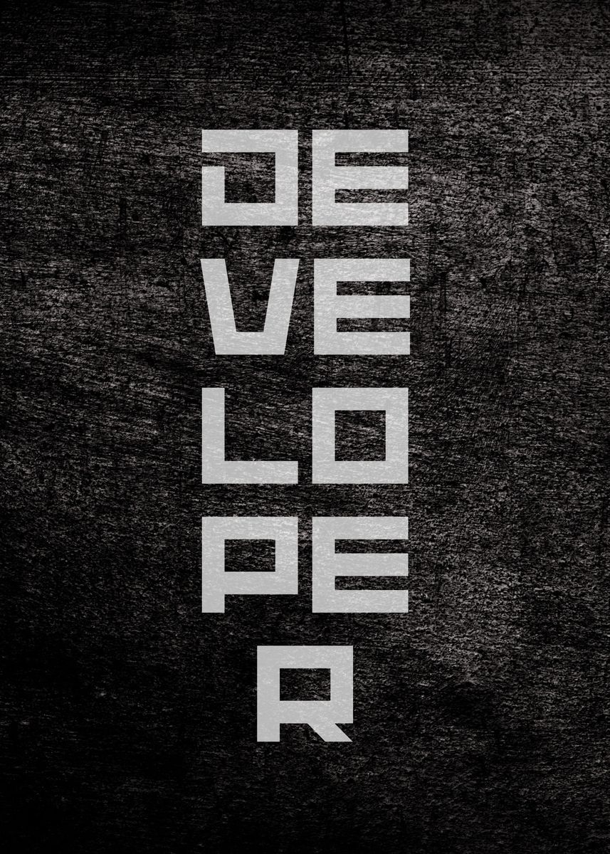'Developer' Poster, picture, metal print, paint by Wisnu Harjanta ...