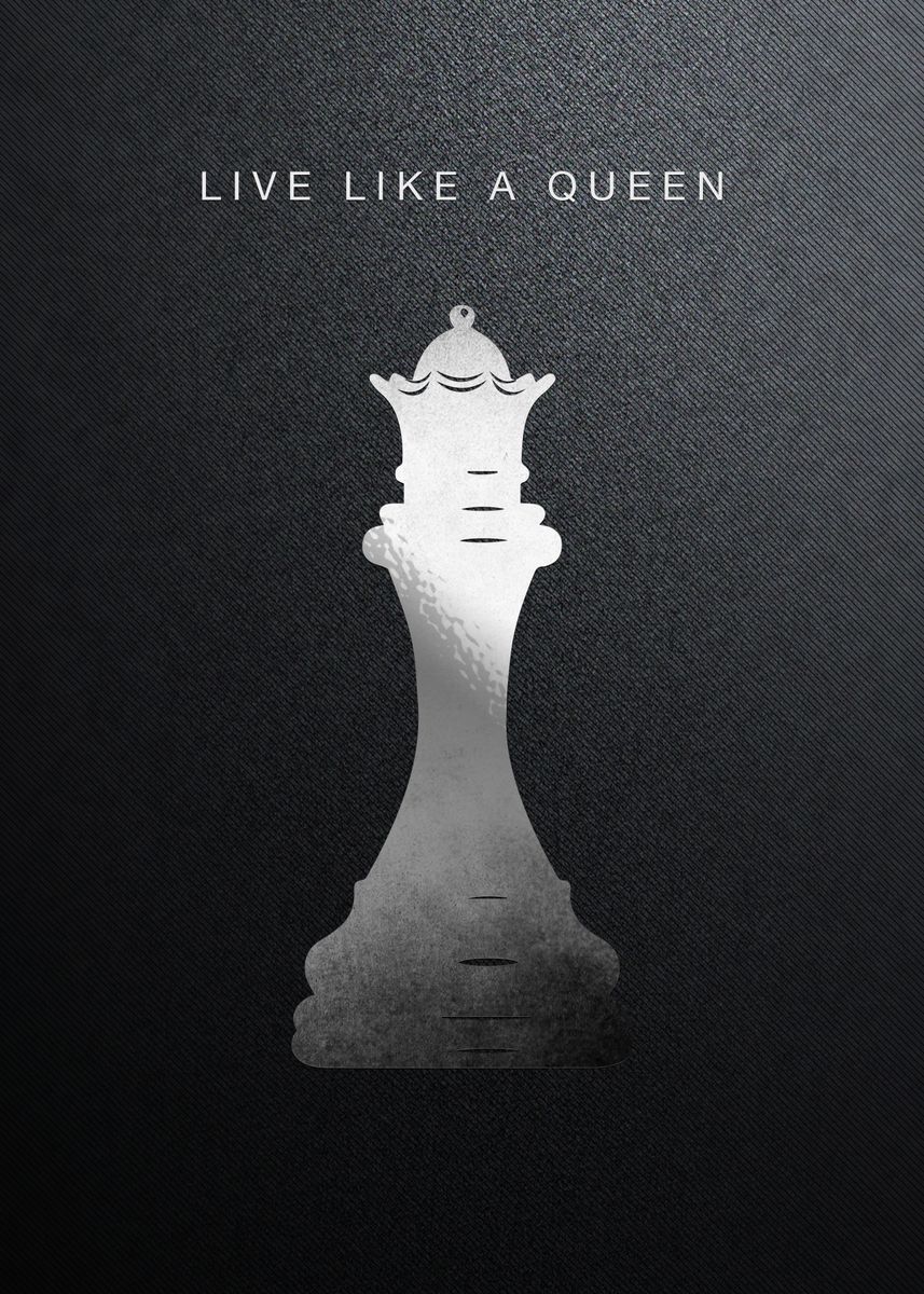 'Live like a Queen' Poster, picture, metal print, paint by Rodrigo ...