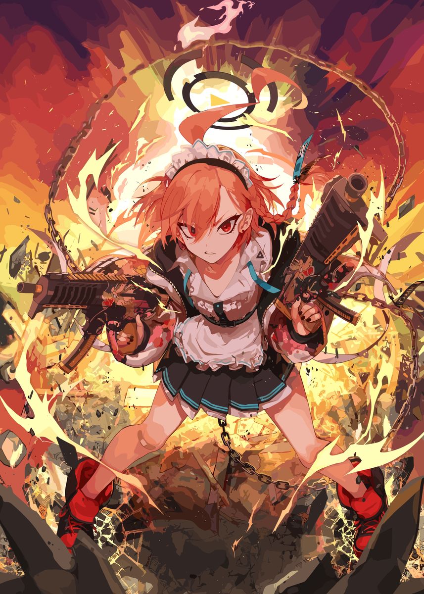 'NERU BLUEARCHIVE GAME' Poster, picture, metal print, paint by HSG ...