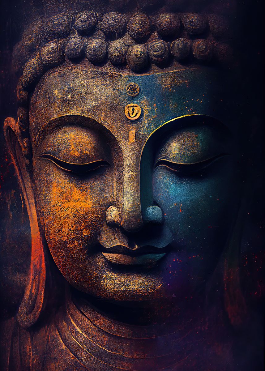 'zen buddha' Poster, picture, metal print, paint by OMEGA FAUNA | Displate