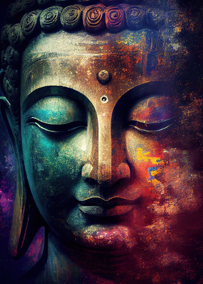 'zen buddha' Poster, picture, metal print, paint by OMEGA FAUNA | Displate