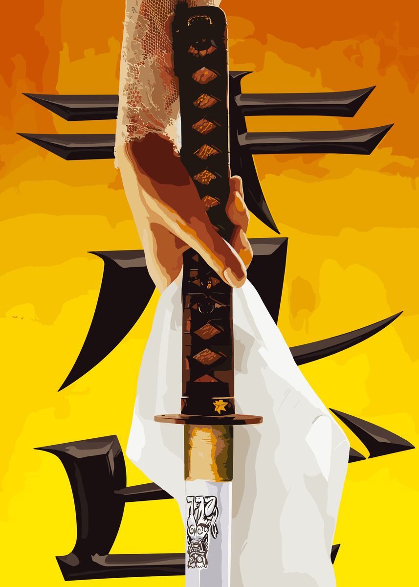 'Kill Bill' Poster, picture, metal print, paint by Candy Capone | Displate