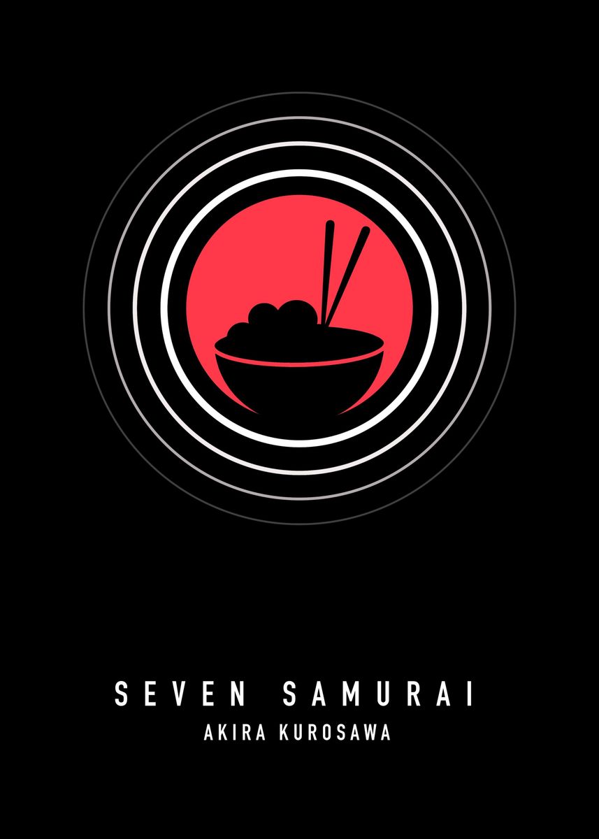 'Seven samurai' Poster, picture, metal print, paint by fay list.art ...
