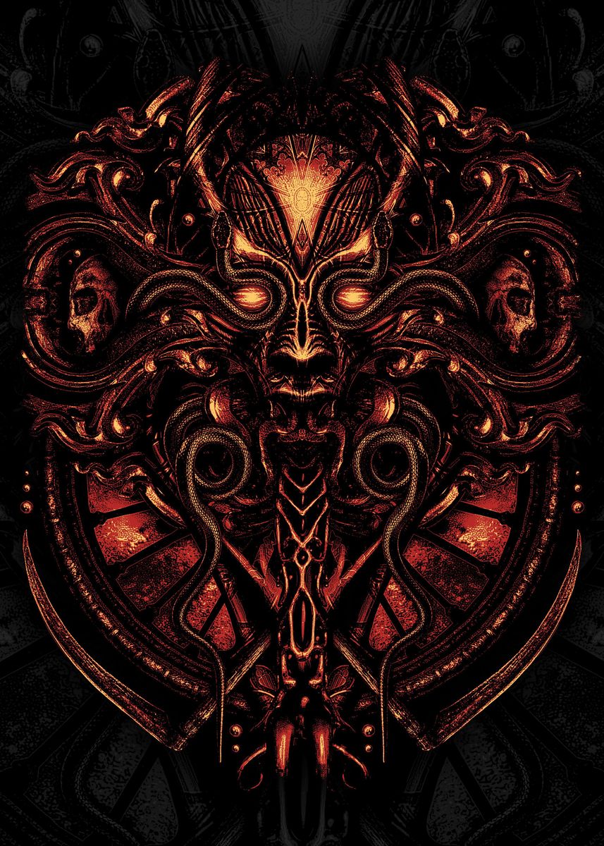 'Evil' Poster, picture, metal print, paint by Diego Gedoz de Souza ...