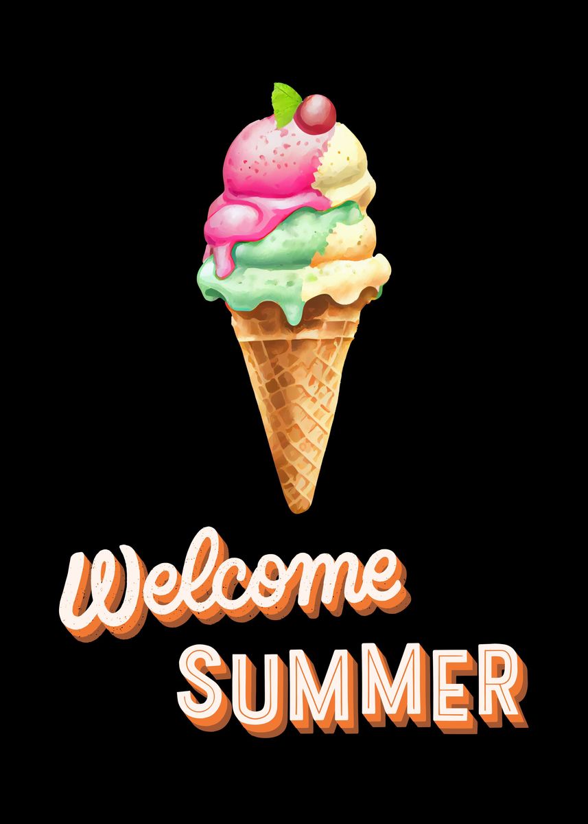 'summer poster' Poster, picture, metal print, paint by classicposter ...