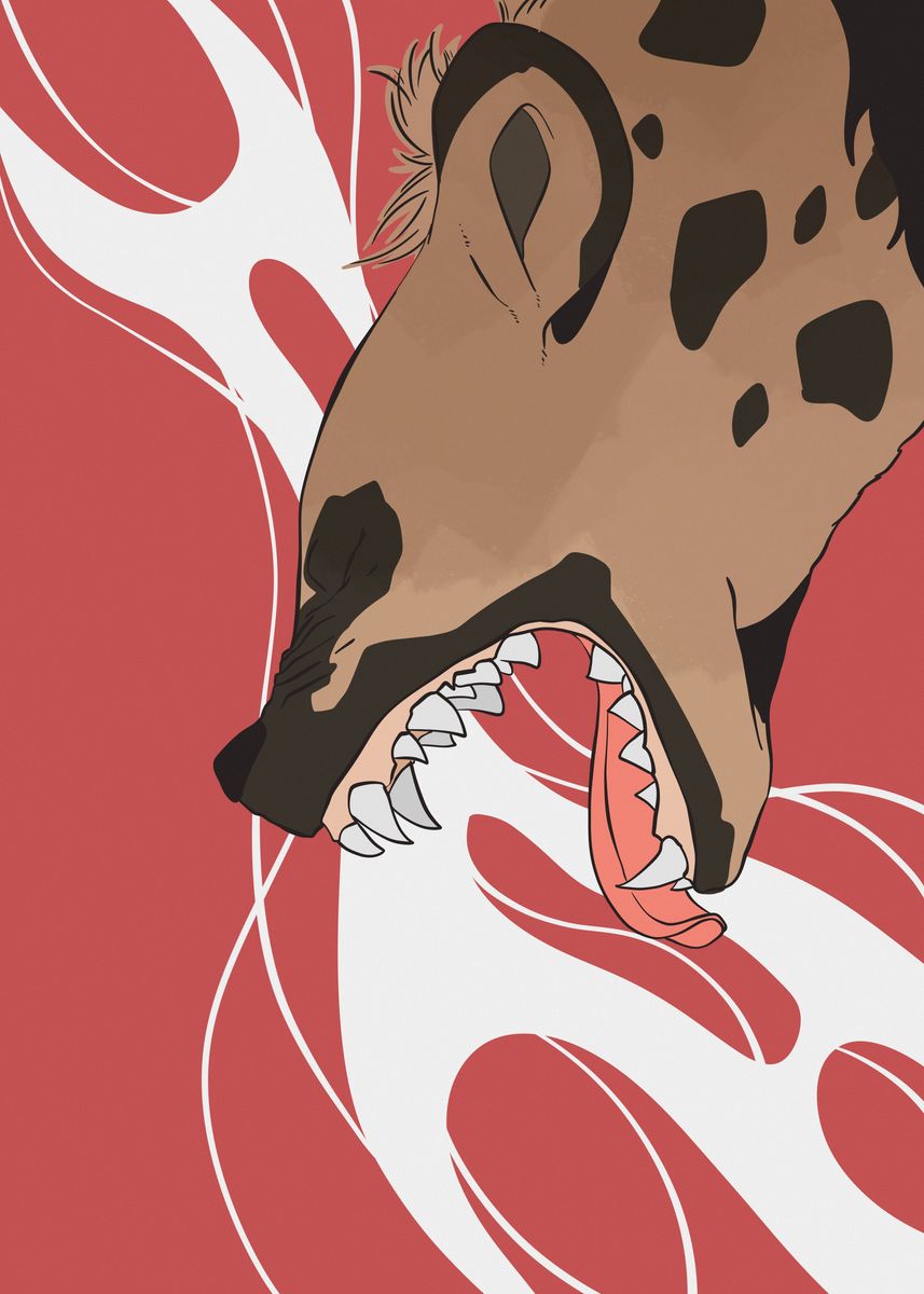 'hungry hyenas' Poster, picture, metal print, paint by eunoia | Displate